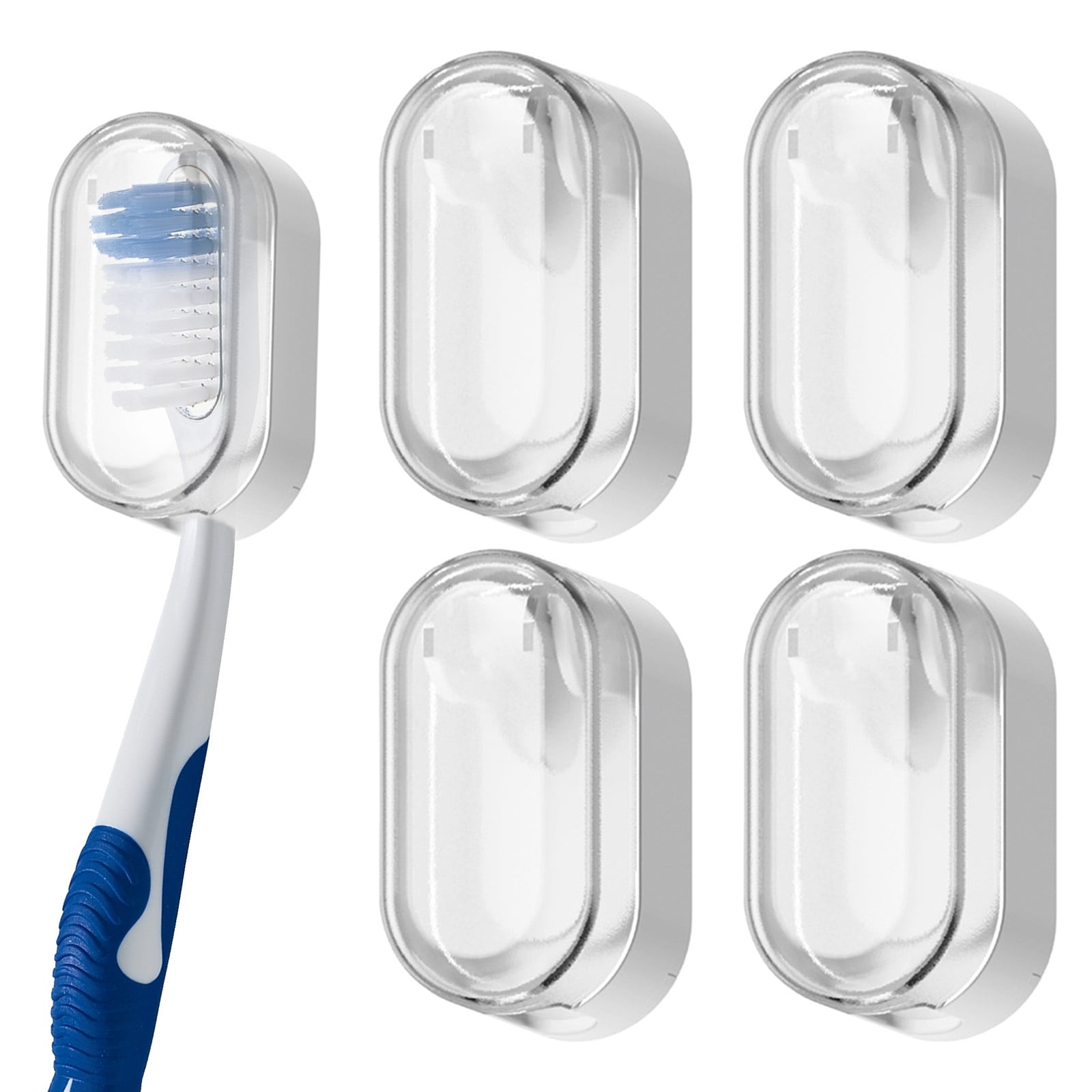 Cptfadh Electric Toothbrush Toothbrush Shelf 4Pcs Toothbrush Cover ...
