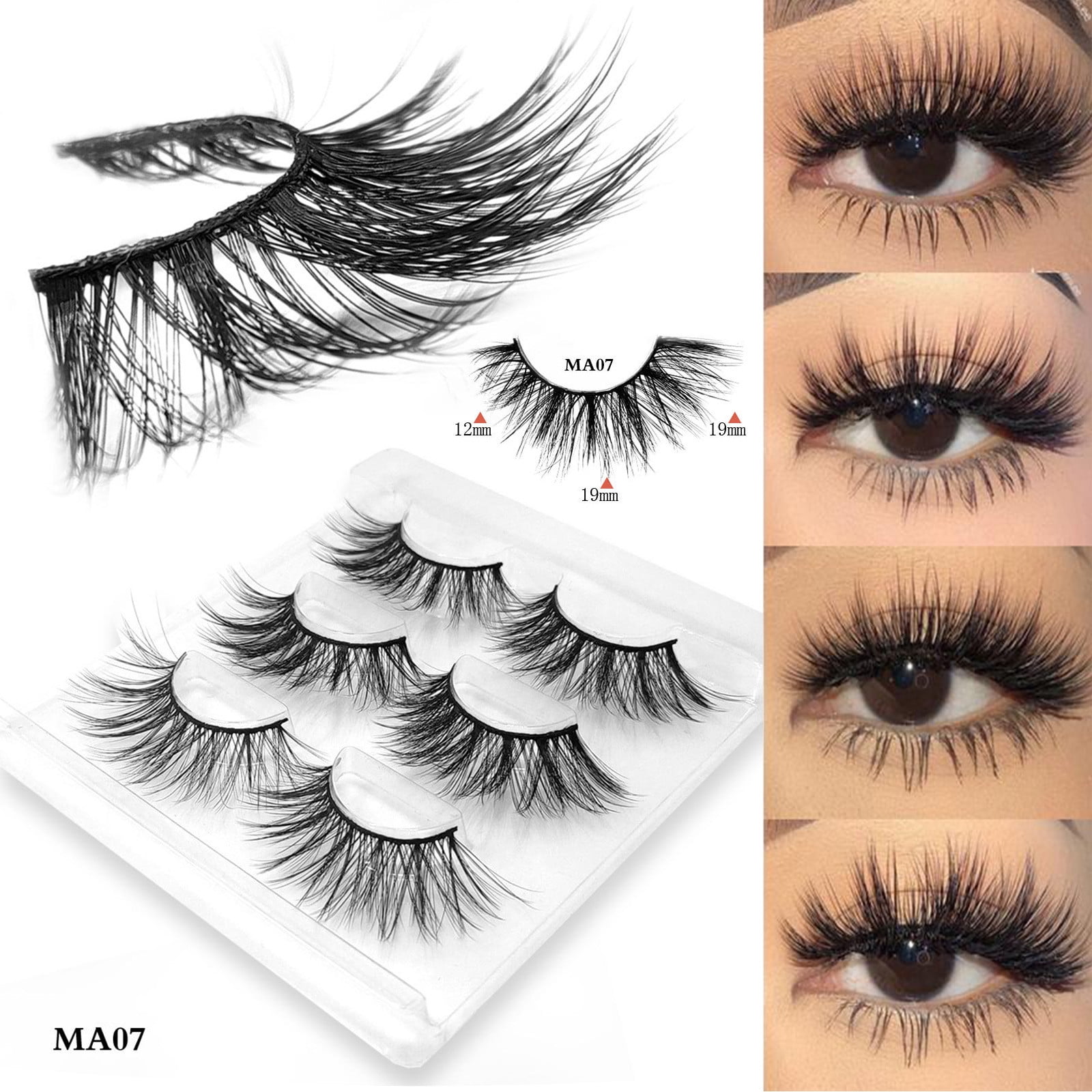 Cptfadh Individual Lashes Diy Lash Extension Kit 3D False Eye Lashes ...