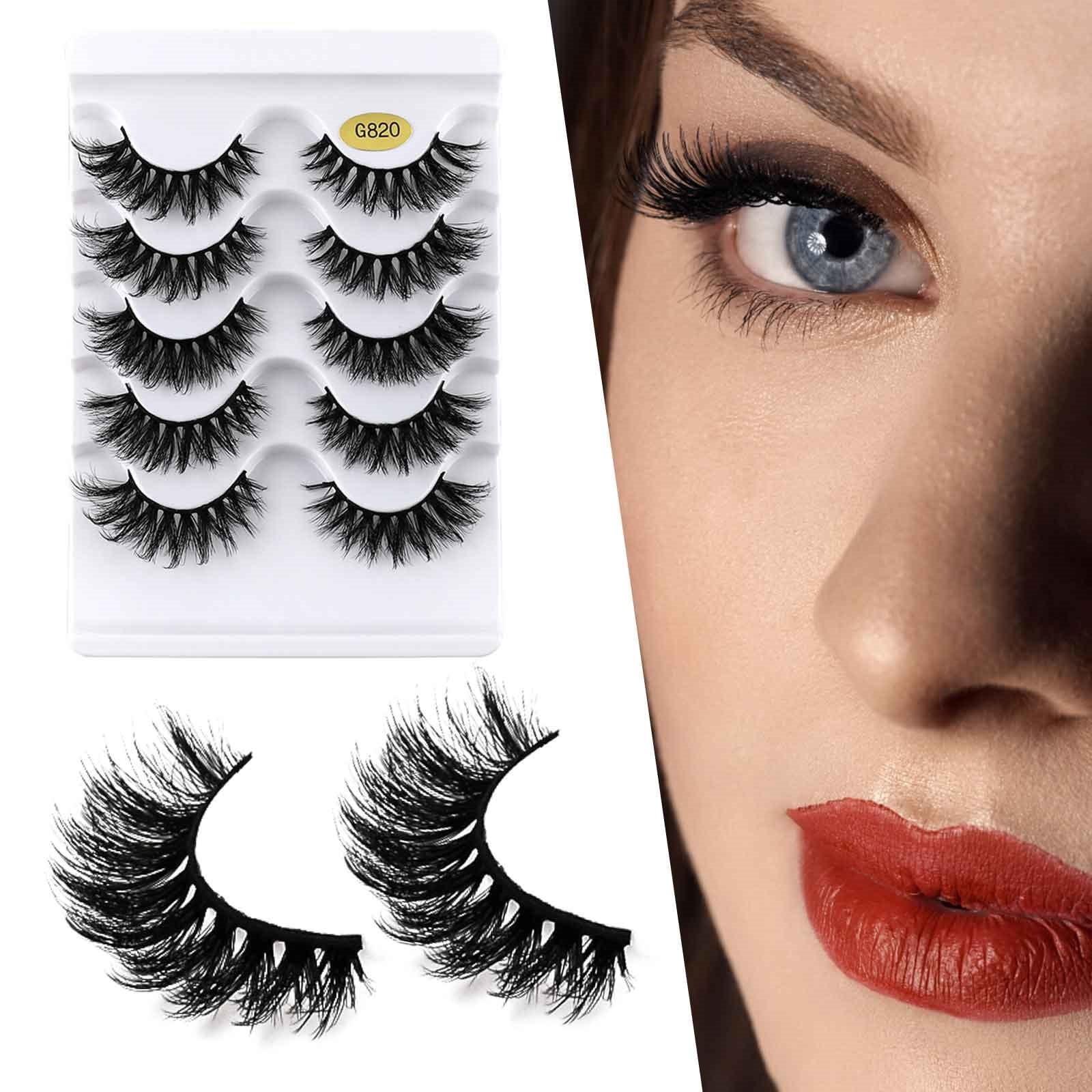 Cptfadh Individual Lashes Eyelash Clusters False Lashes with Color Faux ...