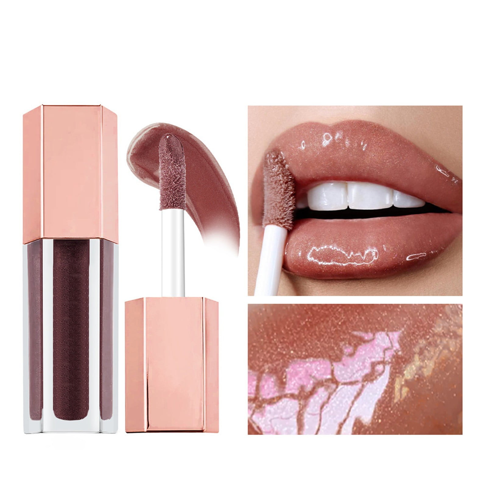 Cptfadh Lip Plumper Lip Stain Glittery Lip Luminizer Nourishing ...