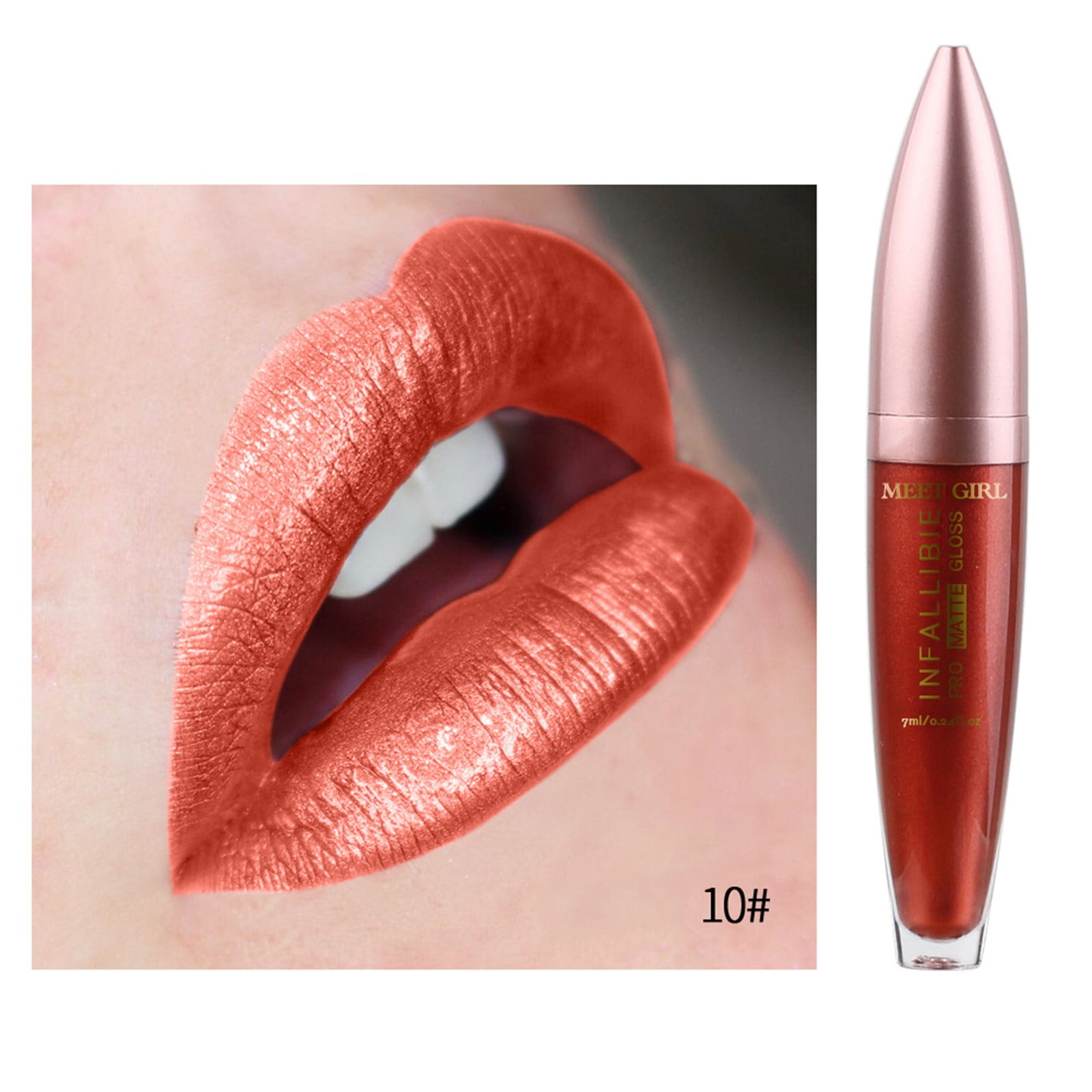 Cptfadh Lipstick for Women 7ml Diamond Shiny Long Lasting Lipstick ...