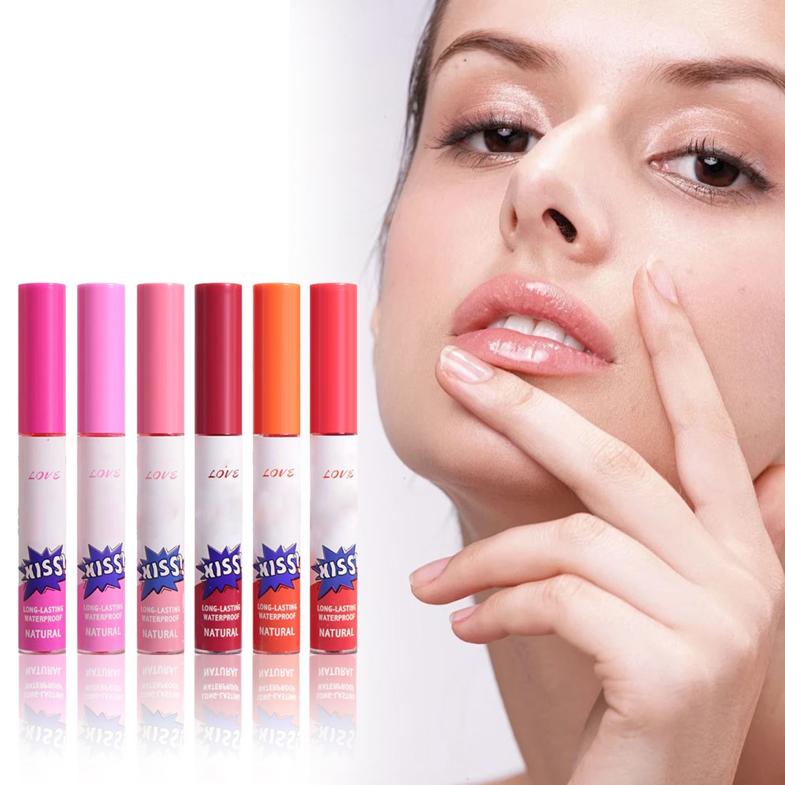 Cptfadh Tear Off Lip Gloss Liquid Mouth Red Lip Glaze Does Not Fade Or ...