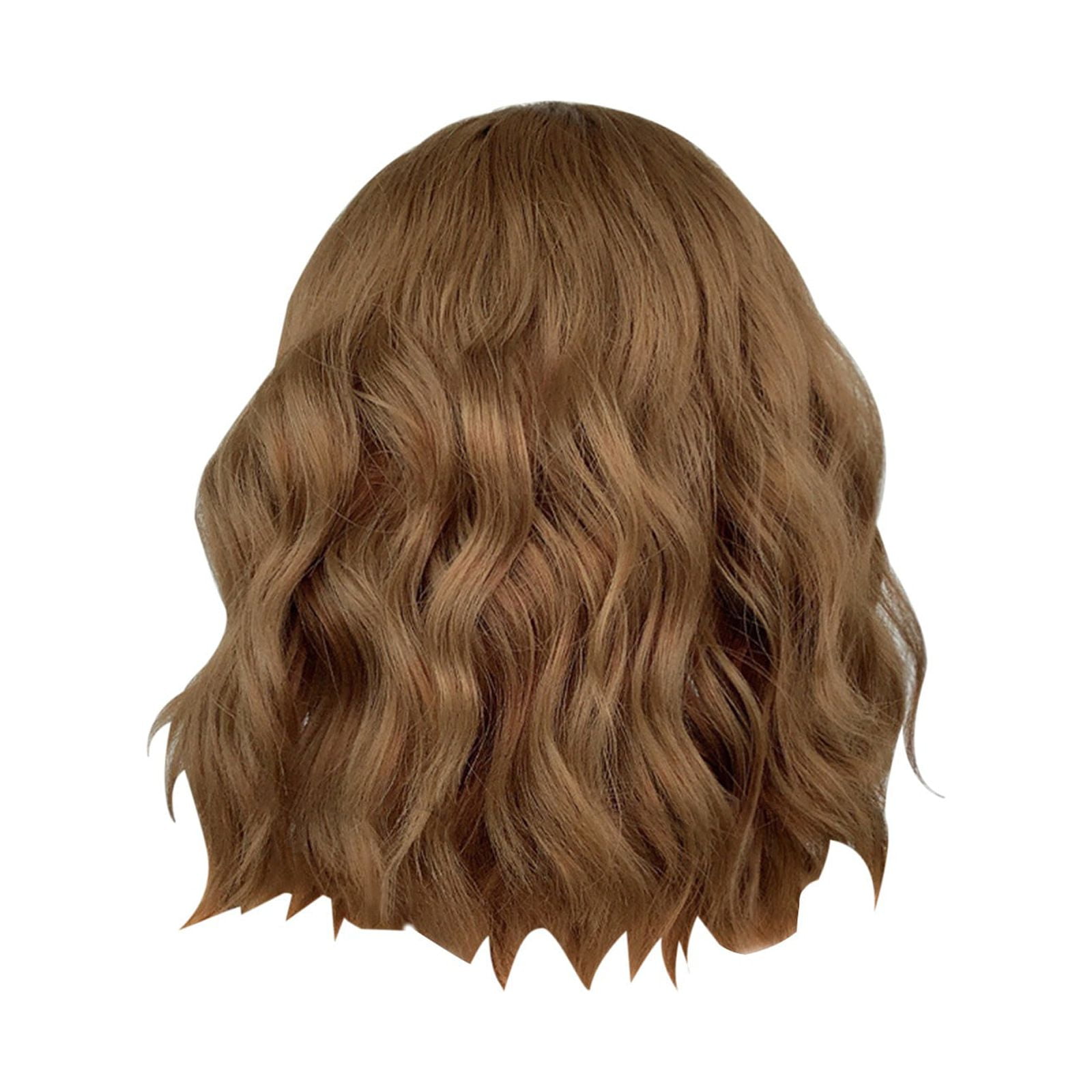 Cptfadh Wigs European And American Black Brown Shoulder Length Short ...