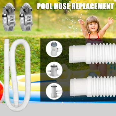 Intex 1.25 Inch Replacement Hose (2 Pack) & 1.5 Inch Water Replacement ...