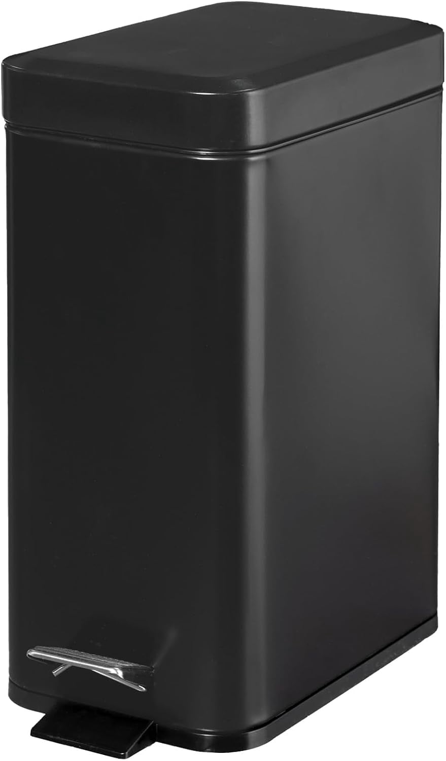 Cq acrylic Rectangular Stainless Steel Trash Can Wastebasket with Lid ...