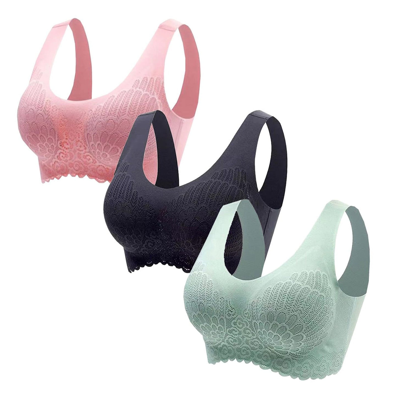 Cqxid525 Bras for Women of 3 Women's Bra Without Underwire Up Comfort ...