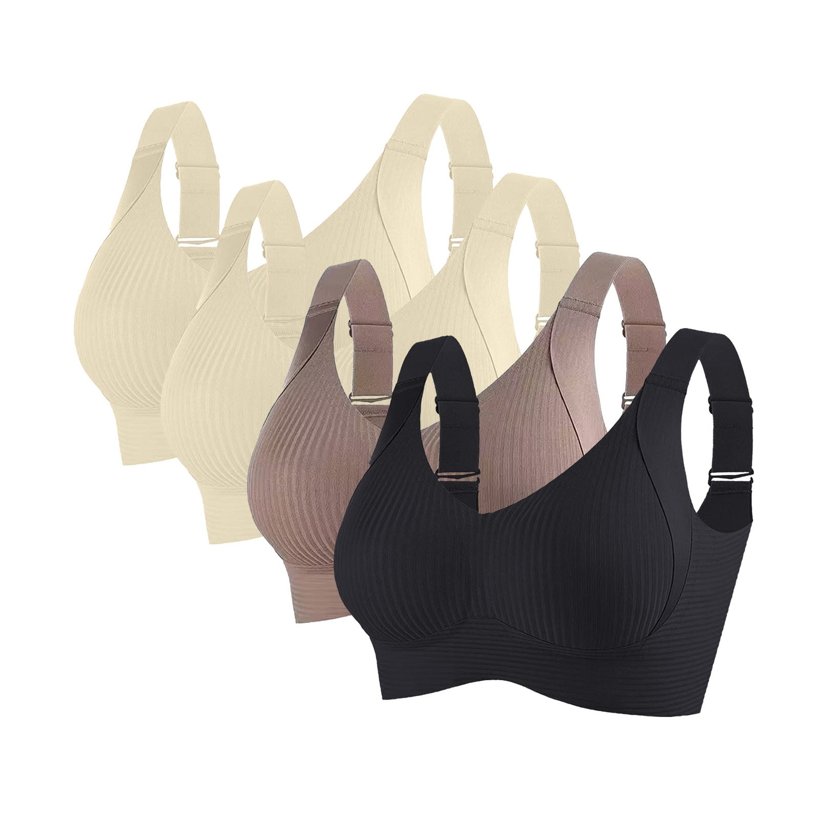 Cqxid525 Clearance Sales Bras for Women Thin Laceless Ring Comfortable ...