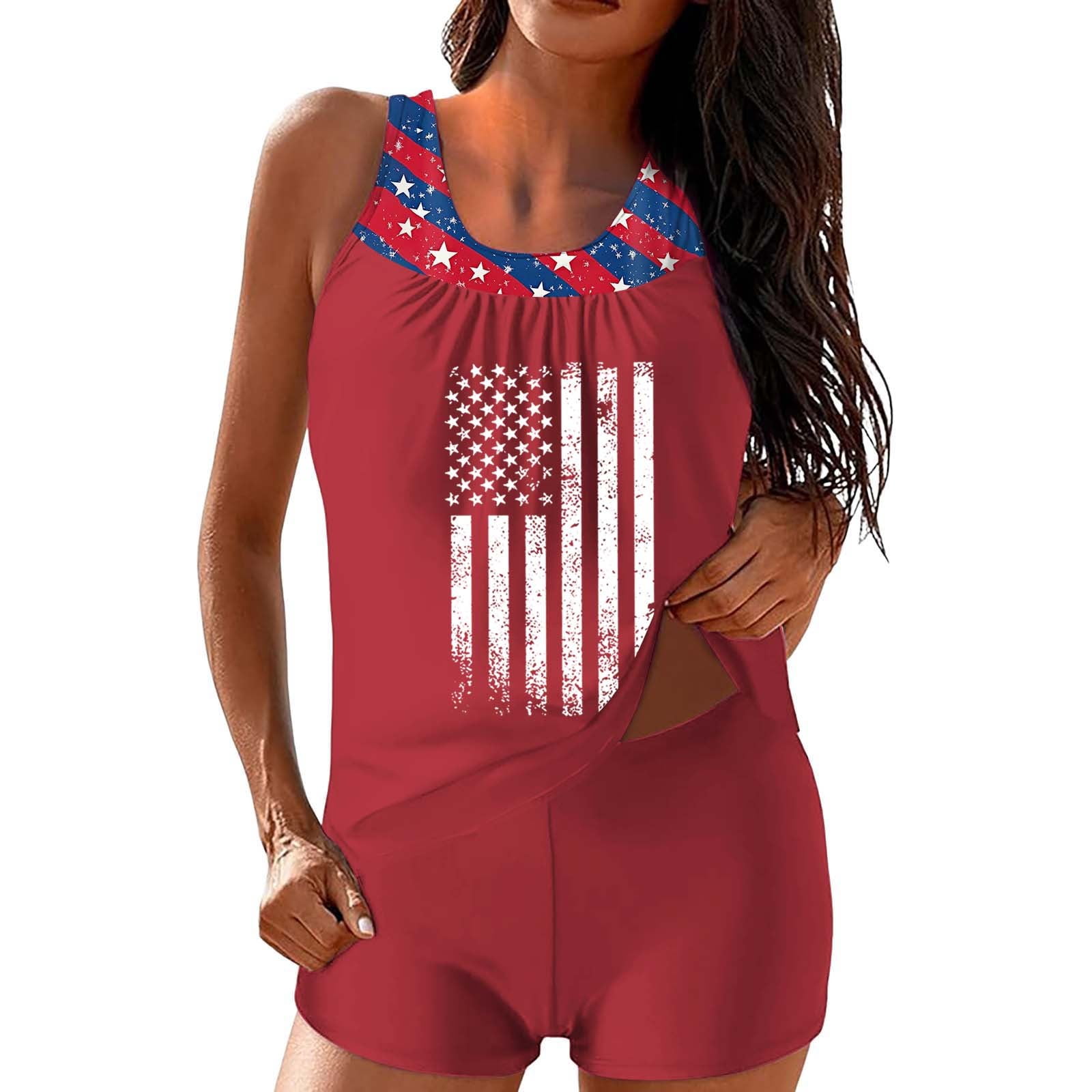 Cqxid525 Clearance Sales Tankini Top Two Piece Swimsuit Women's Tankini ...