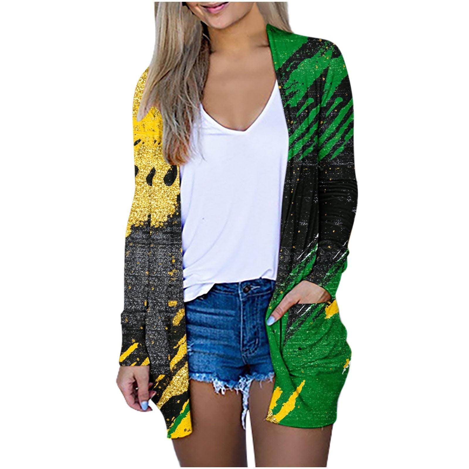 Cqxid525 Ladies Tops And Blouses Cardigan Tops Womens Casual Long ...