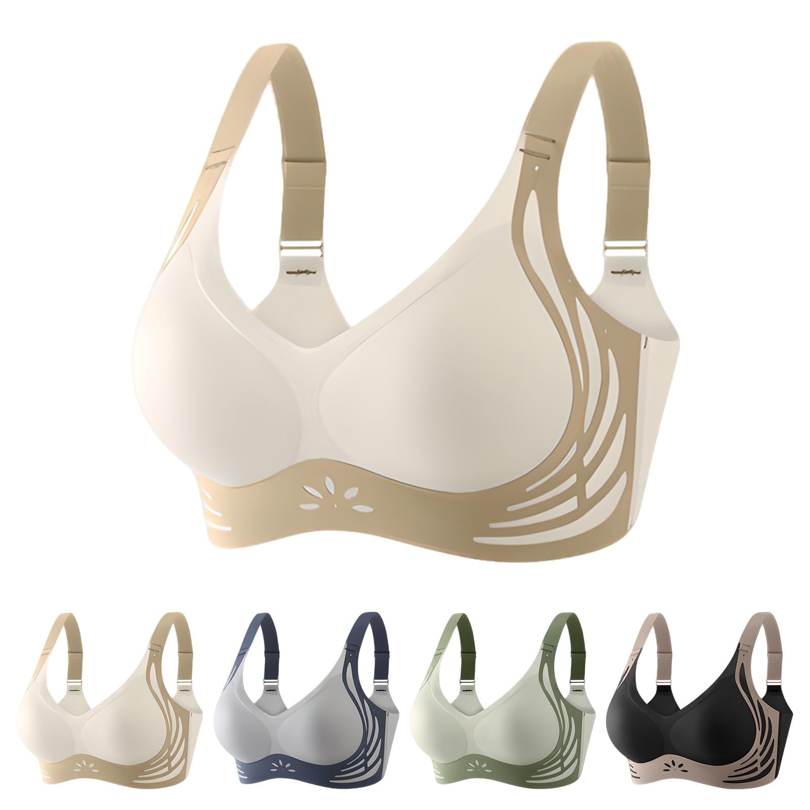 Cqxid525 Summer clearance sale! Bras for Women Gather Bra Soft ...