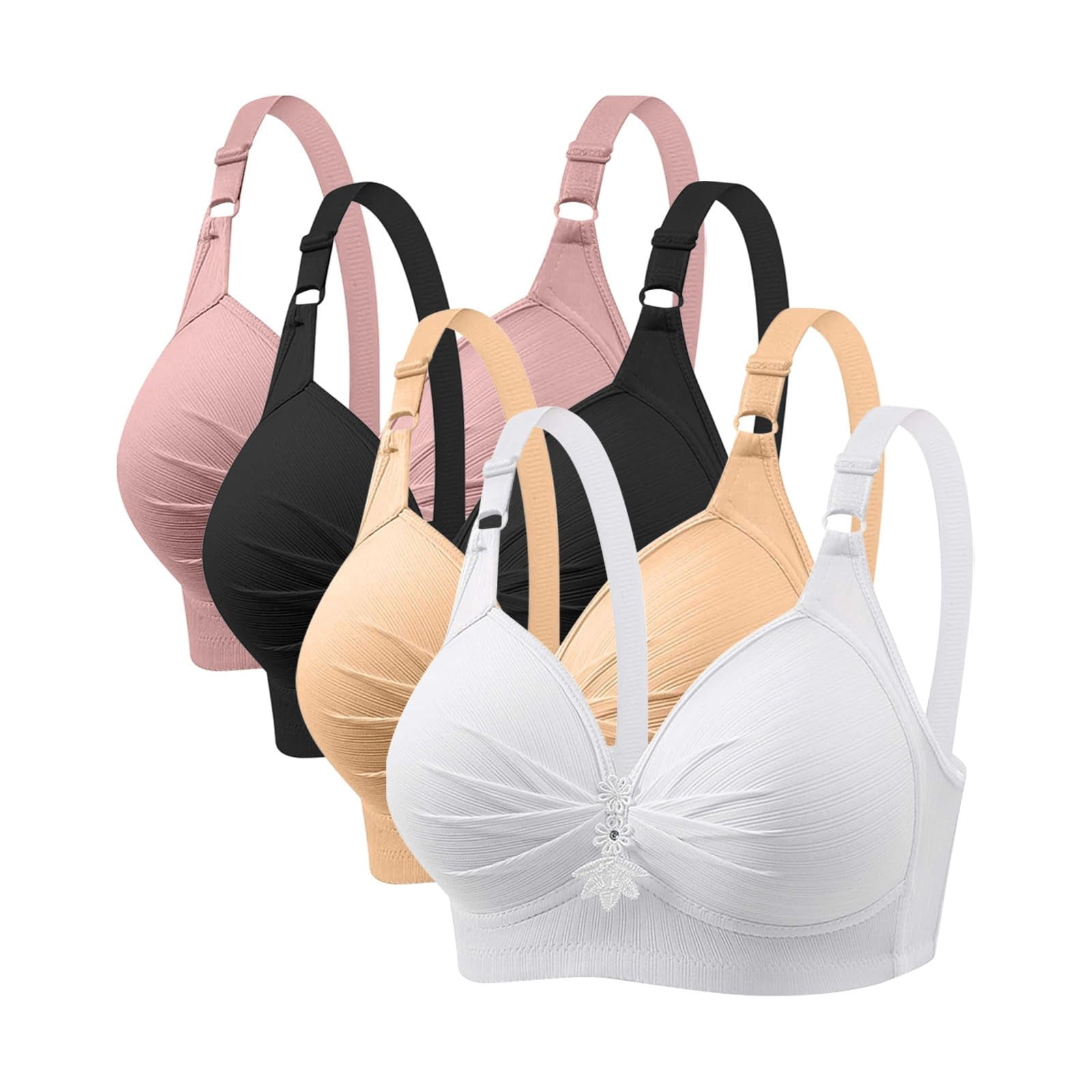 Cqxid525 Summer clearance sale! Bras for Women Thin Laceless ...