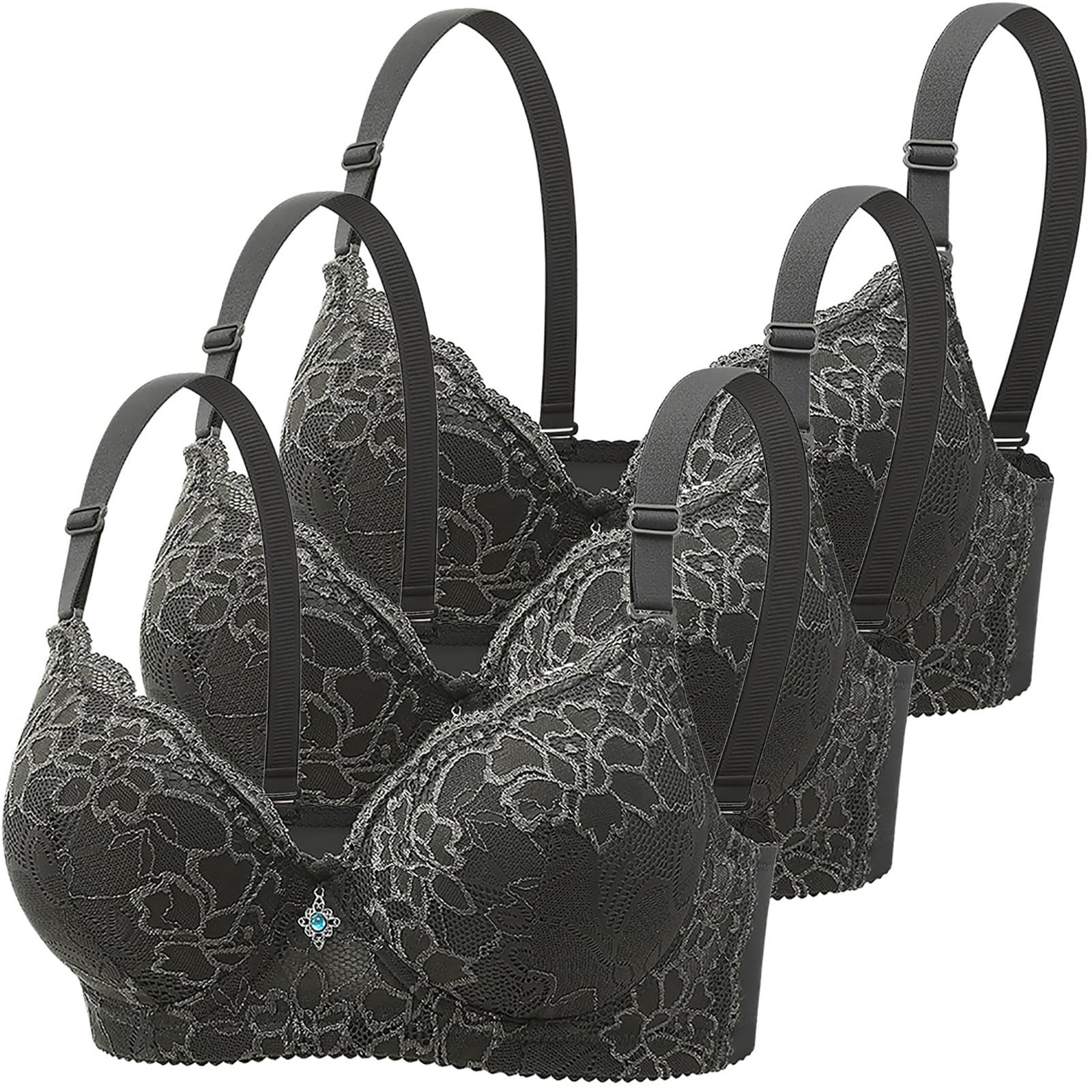 Cqxid525 Summer clearance sale! Womens Sports Bras Women's Classic Lace ...