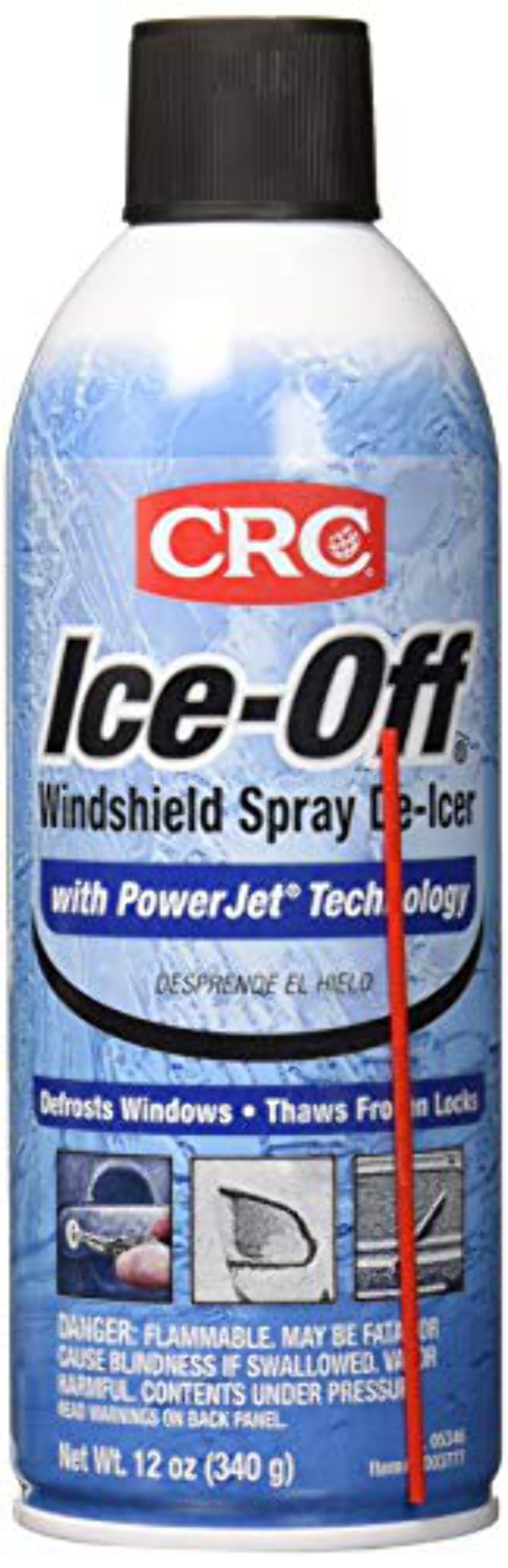 CRC Ice-Off Winshield Spray De-Icer Net Wt 12. oz. (340g) Pack of 2 ...