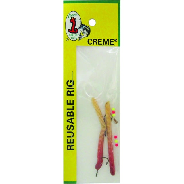 Crème Pre-Rigged Angle Worm Lure, Live Color - Walmart.com
