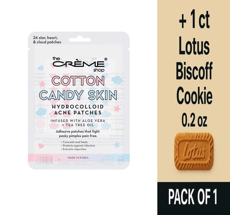 The Crème Shop Cotton Candy Skin Hydrocolloid Acne Patches Infused with ...