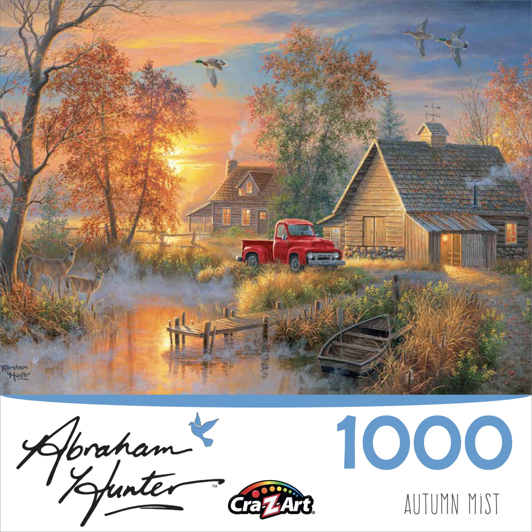Abraham Hunter 1000 Piece Jigsaw Puzzle - Autumn Mist - Walmart.com