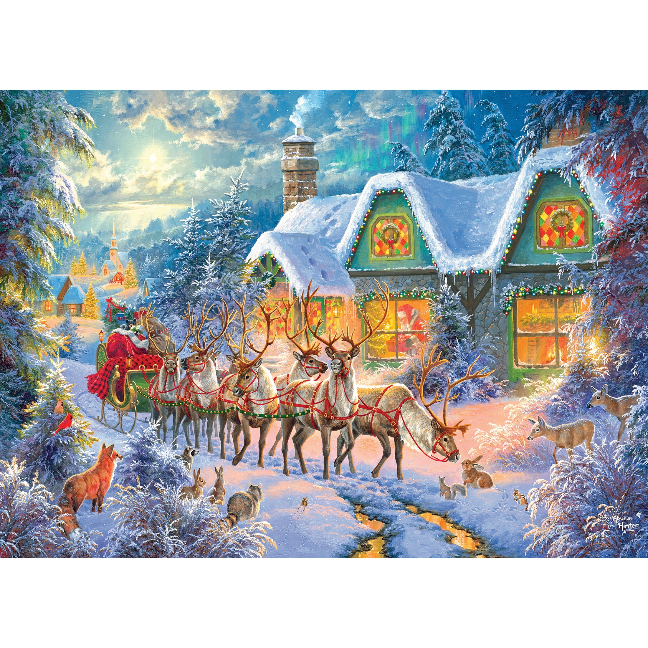 Cra-Z-Art Abraham Hunter 1000 Piece Christmas Magic Jigsaw Puzzle ...