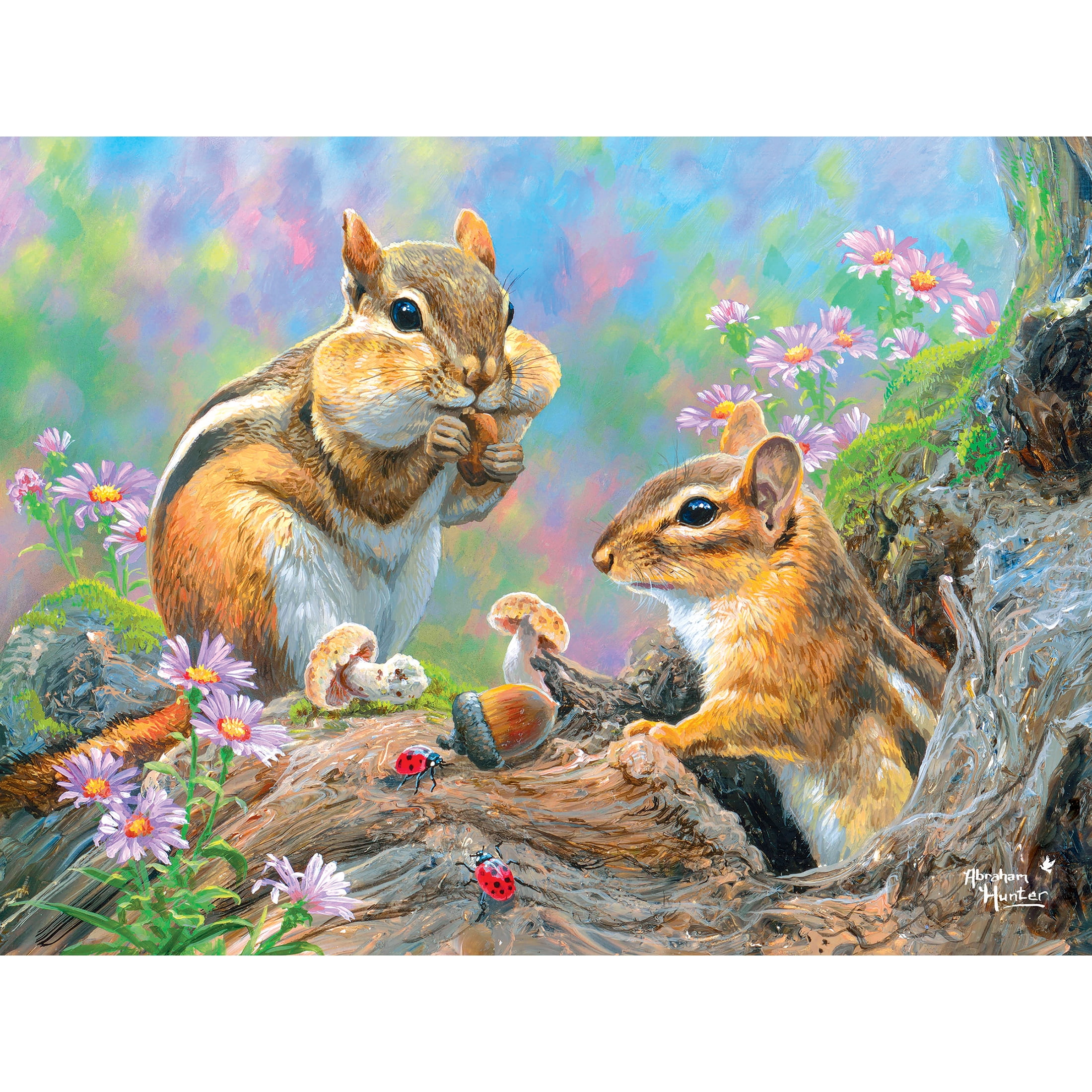 Cra-Z-Art Abraham Hunter 500 Piece Chipmunk Snacktime Jigsaw Puzzle ...