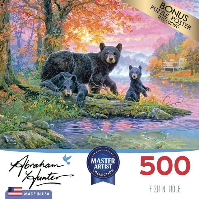 Cra-Z-Art 500-Piece Multicolor Fishing Hole Adult Jigsaw Puzzle by ...