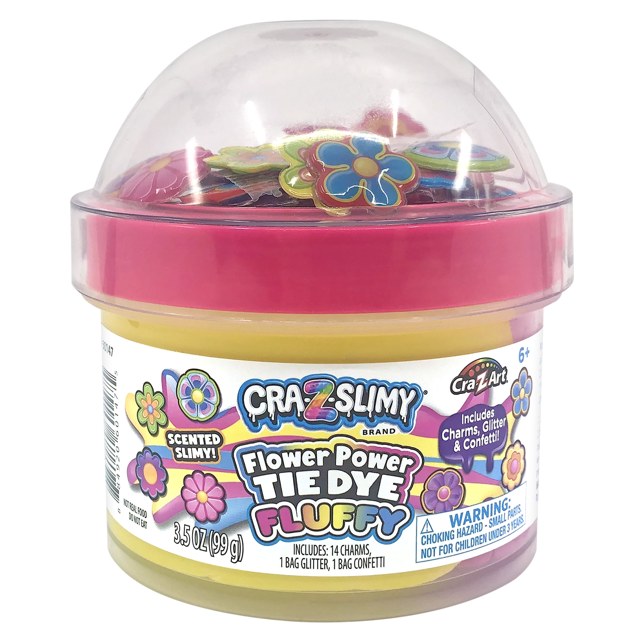 Cra-Z-Art Cra-Z-Slimy Flower Power Tie Dye Multicolor Slime with ...