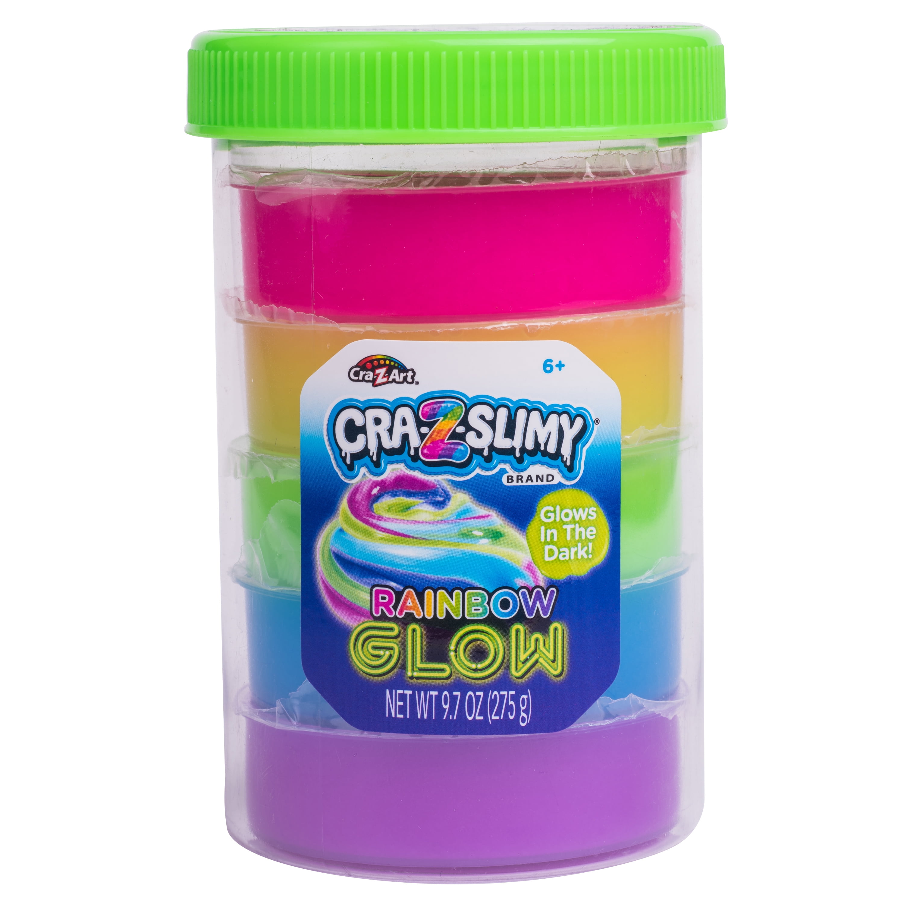 Cra-Z-Art Cra-Z-Slimy Glow Slime, Multicolor Slime, Child Ages 6 and up ...