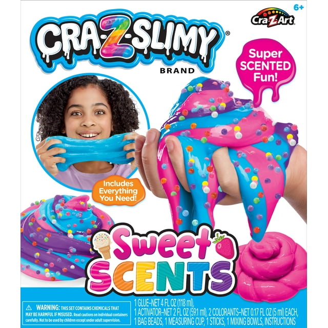 Cra-Z-Art Cra-Z-Slimy Sweet Scents Multicolor Slime Kit, Ages 6 and up ...