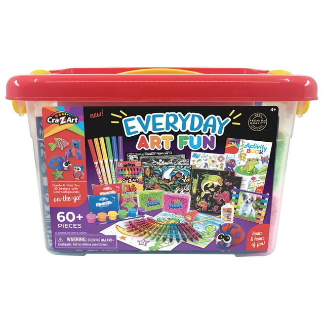 Cra-Z-Art Everyday Art Fun Activity Set, Over 200 Activities - Walmart ...
