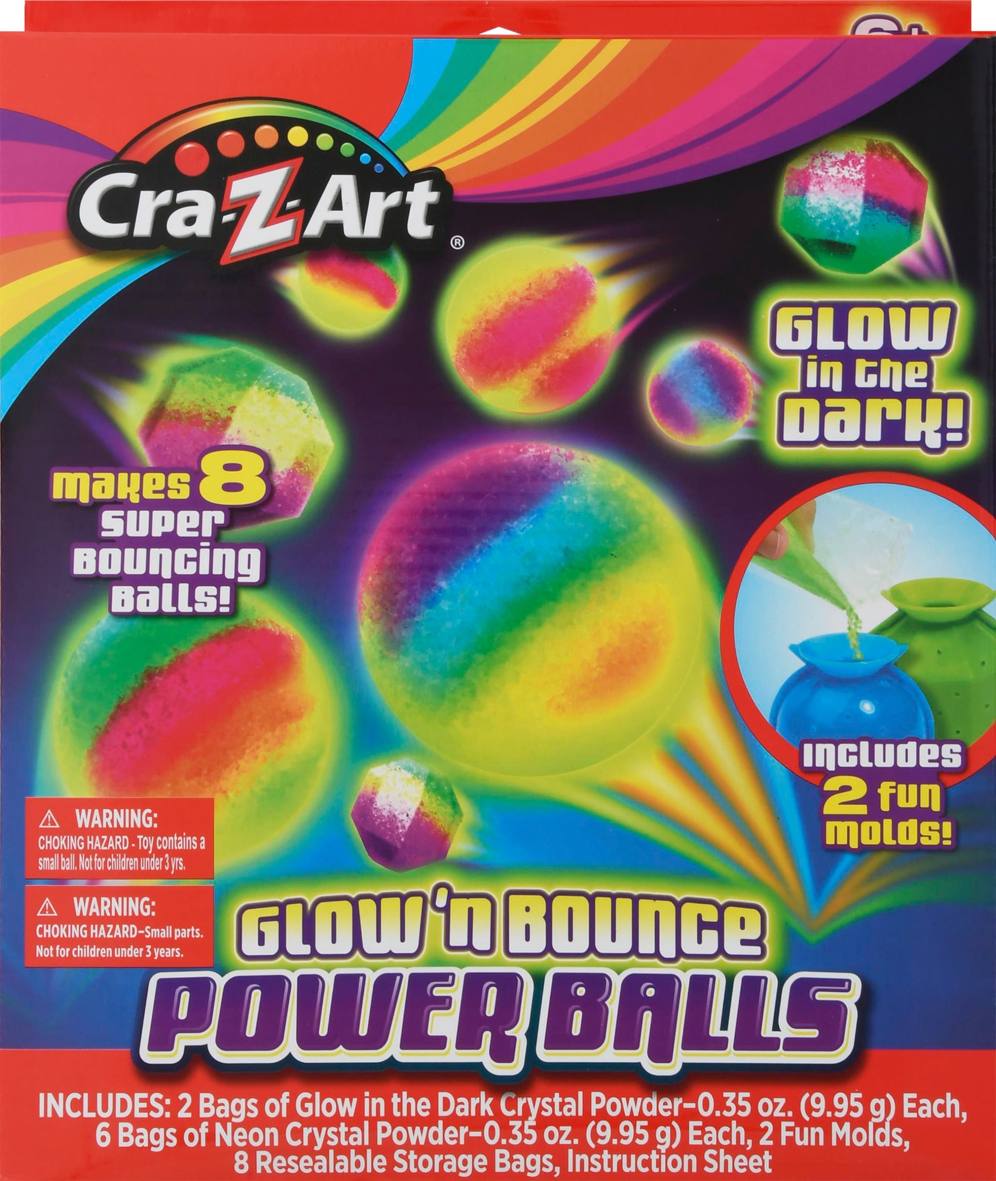 Cra-Z-Art Glow & Bounce Power Balls - Walmart.com