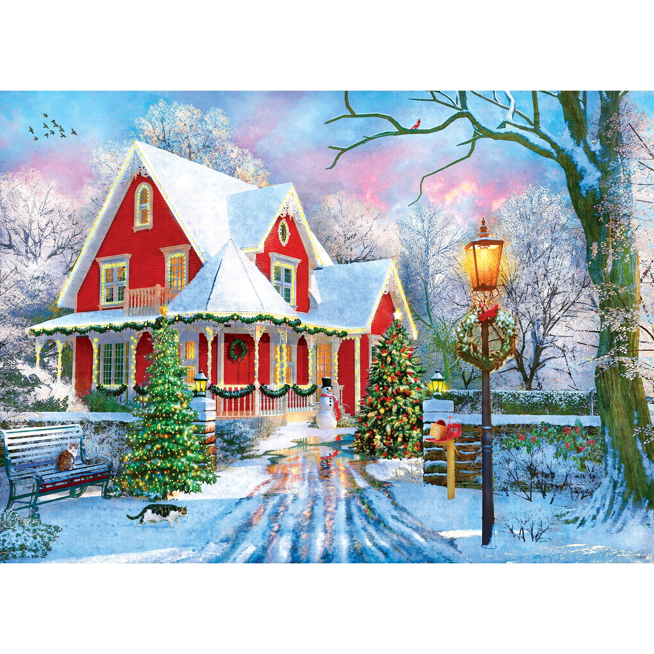 Cra-Z-Art Kodak 1000 Piece Christmas At Home Interlocking Jigsaw Puzzle ...