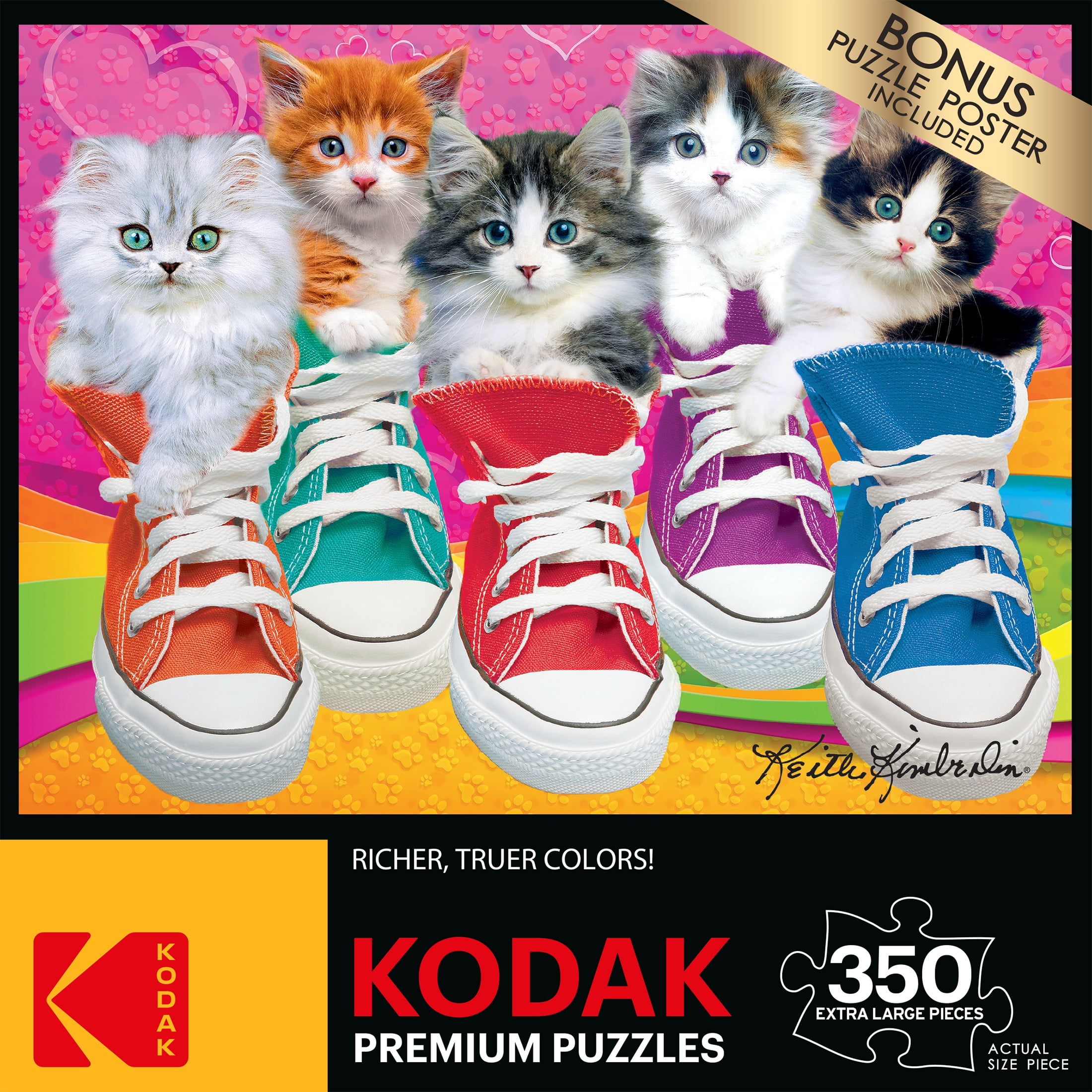 RoseArt Kodak 350-Piece Sneaky Cats III Adult Jigsaw Puzzle - Walmart.com