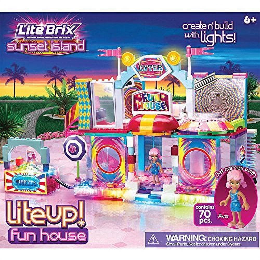Cra-Z-Art Lite Brix Lite Up Fun House Building Set - Walmart.com