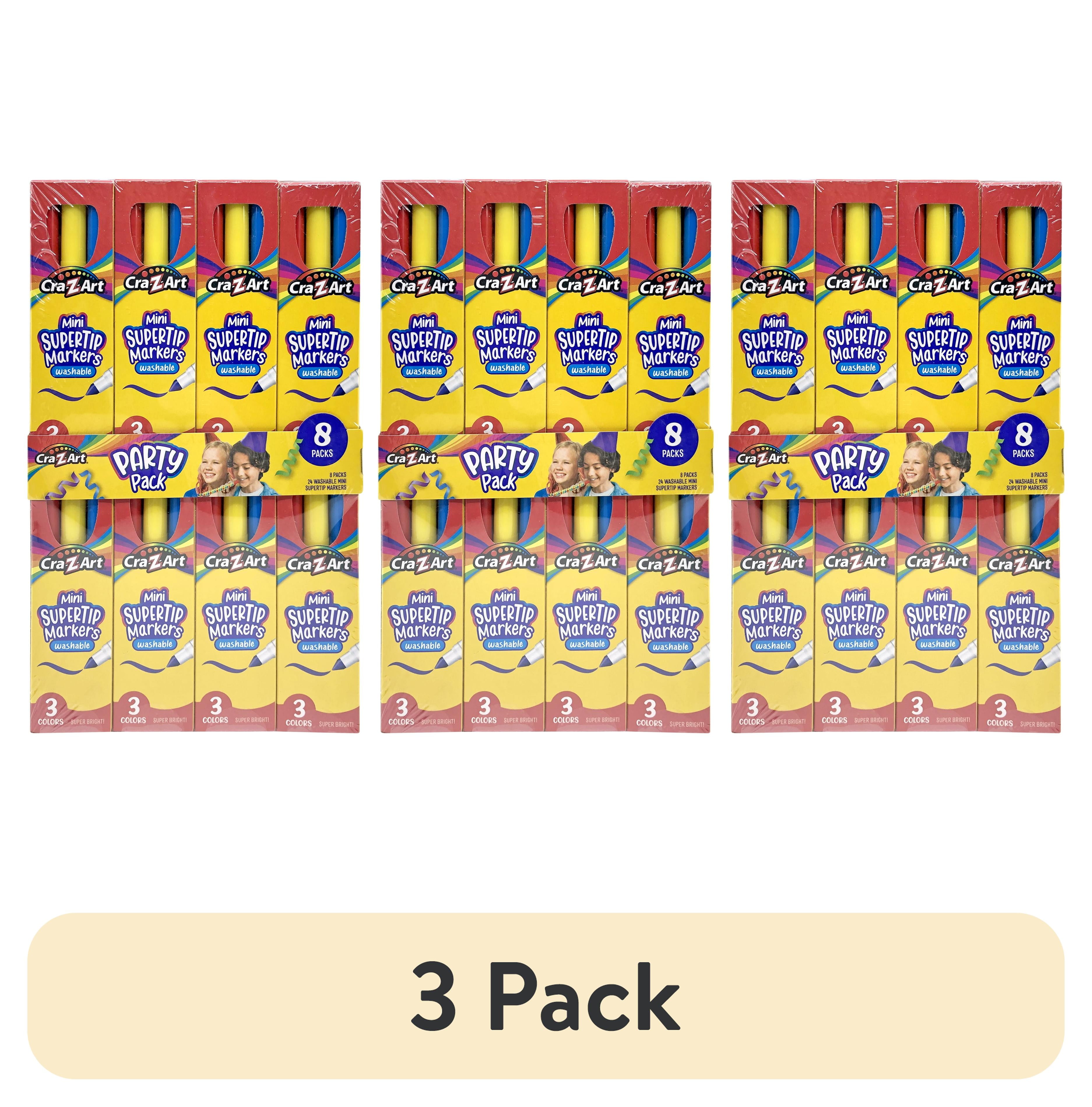 (3 pack) Cra-Z-Art Marker Party Packs - 8 Packs of 3 Count Super Tip ...