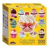Cra-Z-Art Multi-Shaped Cupcakes Jigsaw Puzzles, 500 Total Pieces, Mini ...