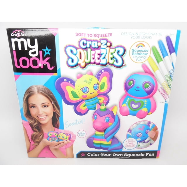Cra-Z-Art My Look Cra-Z-Squeezies Color-Your-Own Scented Fun Design ...