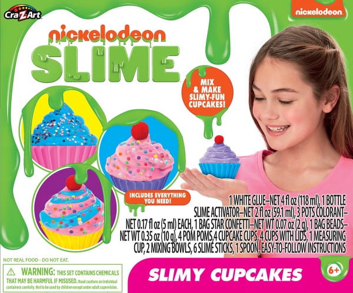 Nick Cupcake Slime Kit -DIY Activity with Mix-ins - Walmart.com