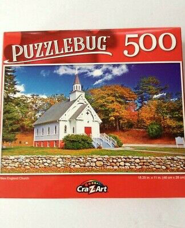Cra-Z-Art Puzzlebug 500 Piece Jigsaw Puzzle - New England Church ...