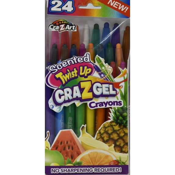 Cra-Z-Art Quality Scented Twist Crayon, 24 Count - Walmart.com
