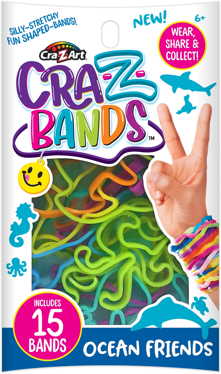 Cra-Z-Art Rubber Band Bracelet Assortment Sea Life, Dolphins, Sharks ...