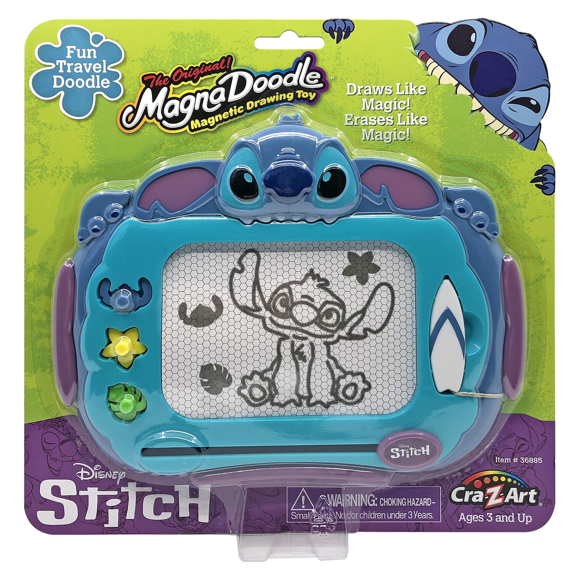 Cra-Z-Art Stitch Travel Magna Doodle Magnetic Drawing Board, Lilo and ...
