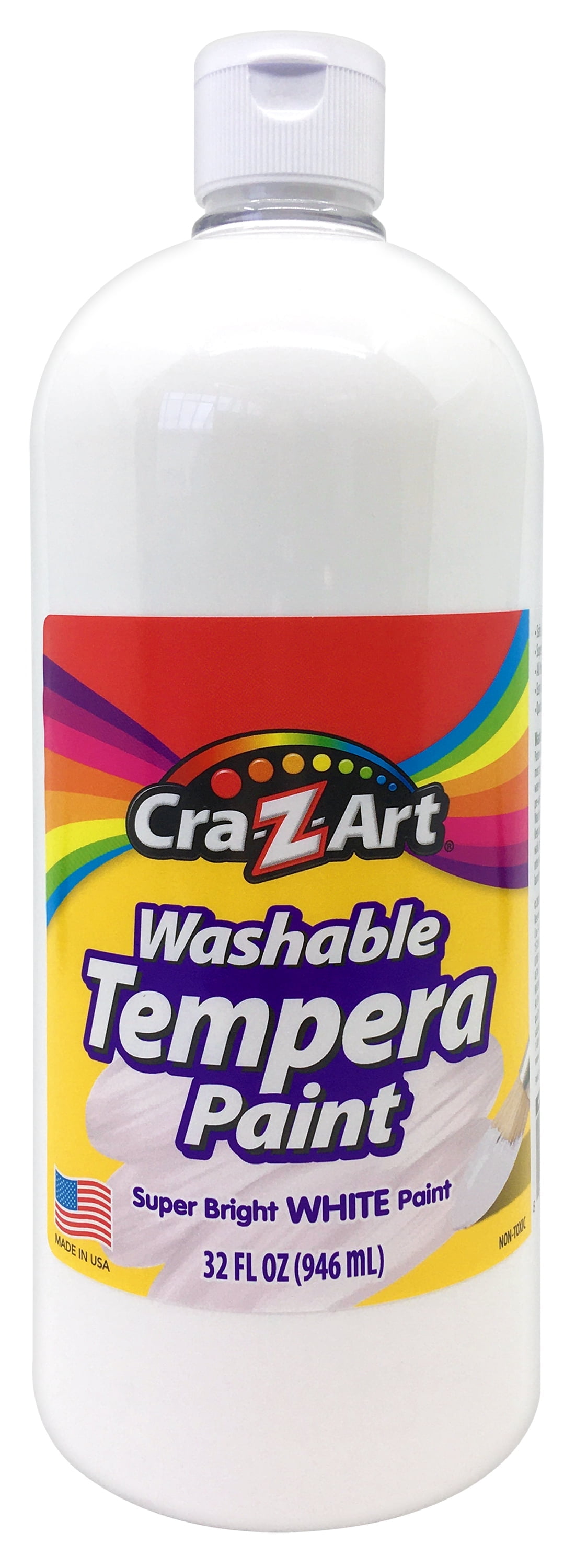 Cra-Z-Art Washable Tempera Paint White 32oz - Walmart.com
