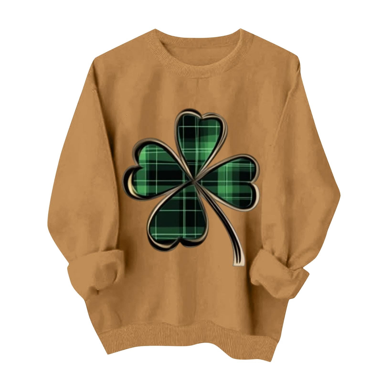 Craaazy Sweatshirts for Women St Patricks Day Shamrock Prints Long ...