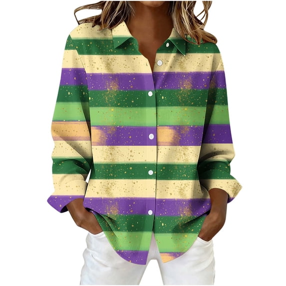 Craaazy Women's Mardi Gras Festival Printed Single-Breasted Mask ...