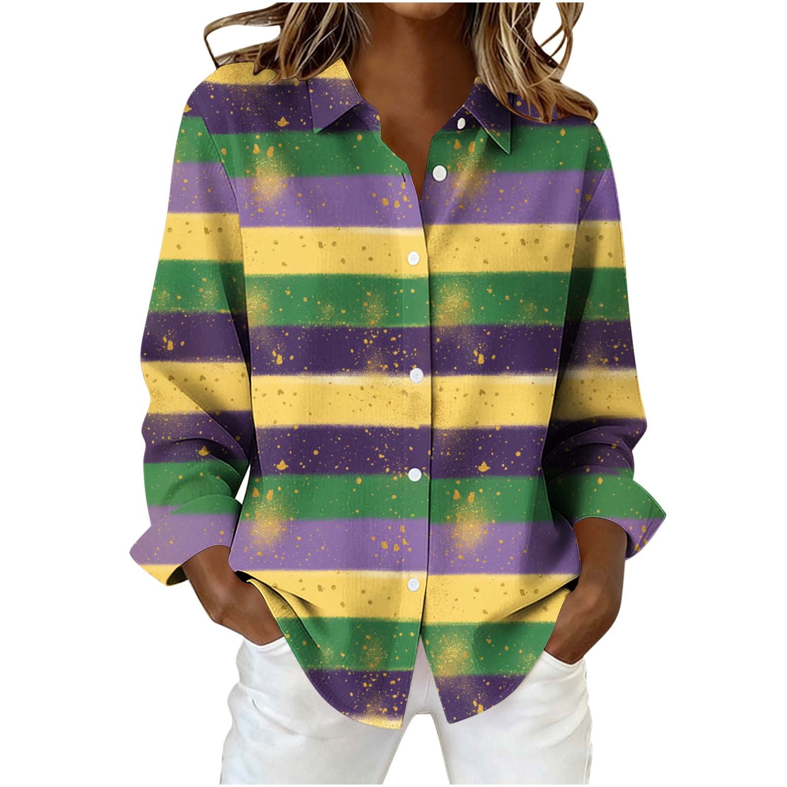 Craaazy Women's Mardi Gras Festival Printed Single-Breasted Mask ...