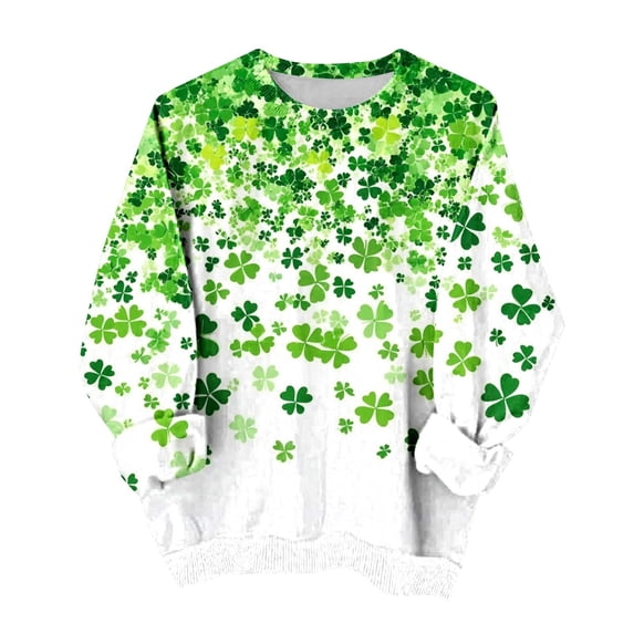 Craaazy Womens Loose St. Patricks Day Green Theme Leisure Irish ...