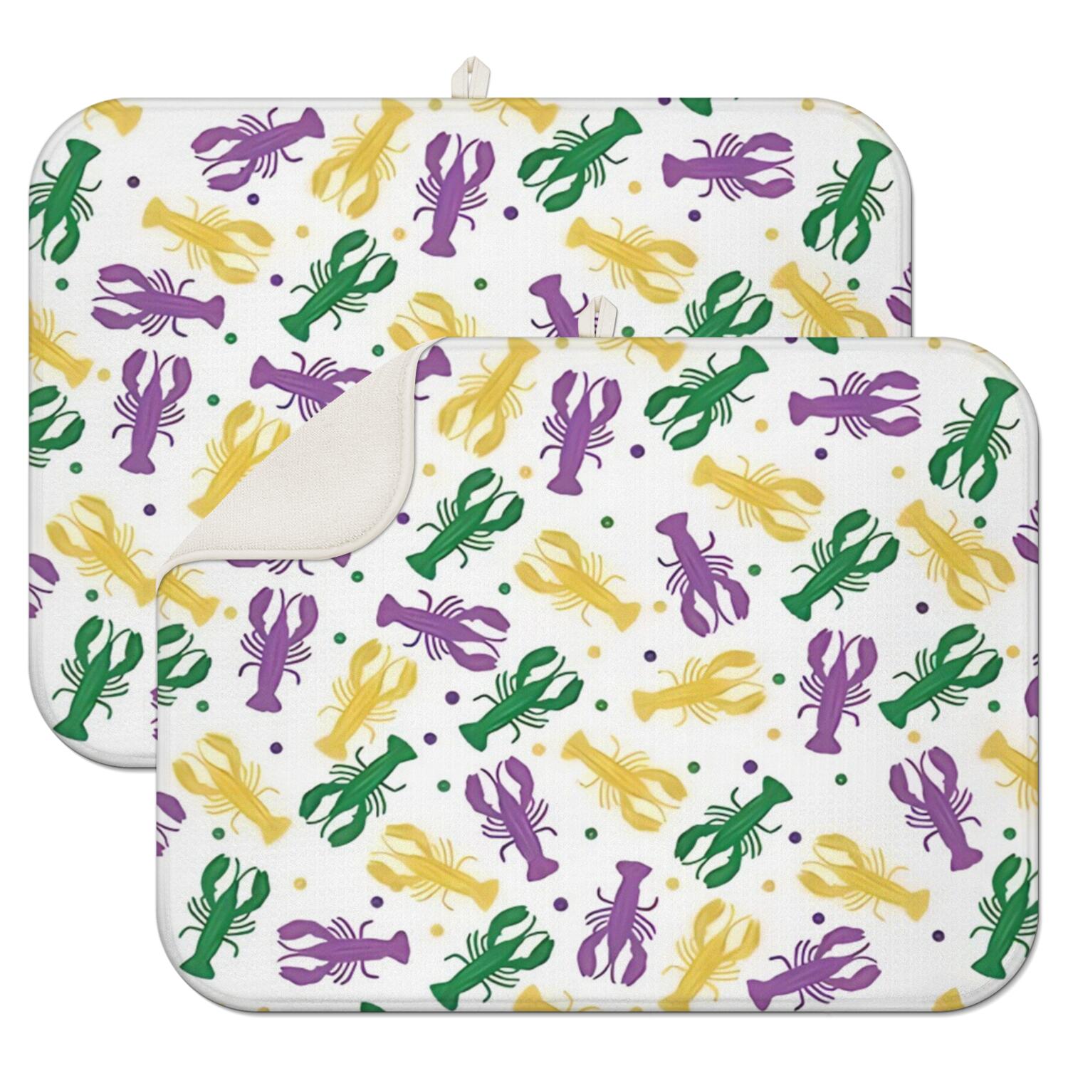 Crab Beach Coffee Mat For Kitchen Counter Seashells Crab Crab Creatures ...