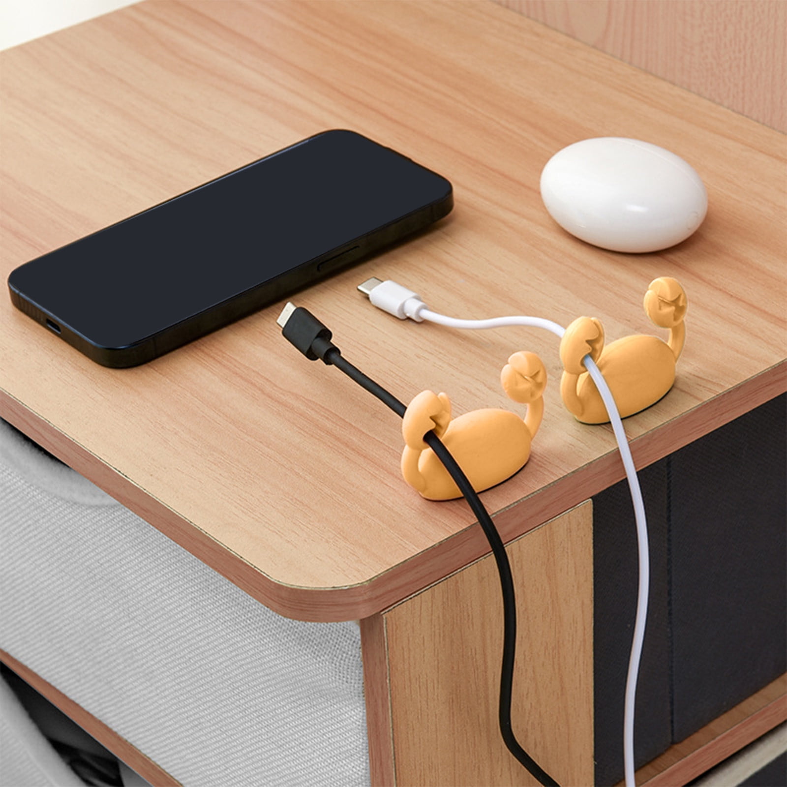 Crab Cable Organizer - Rubber Charging Cable Holder for Desk, Travel ...