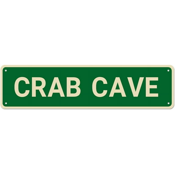 Crab Cave Sign, Crab Sign Crab Decor Crab Lover Gift, Wall Decor For ...