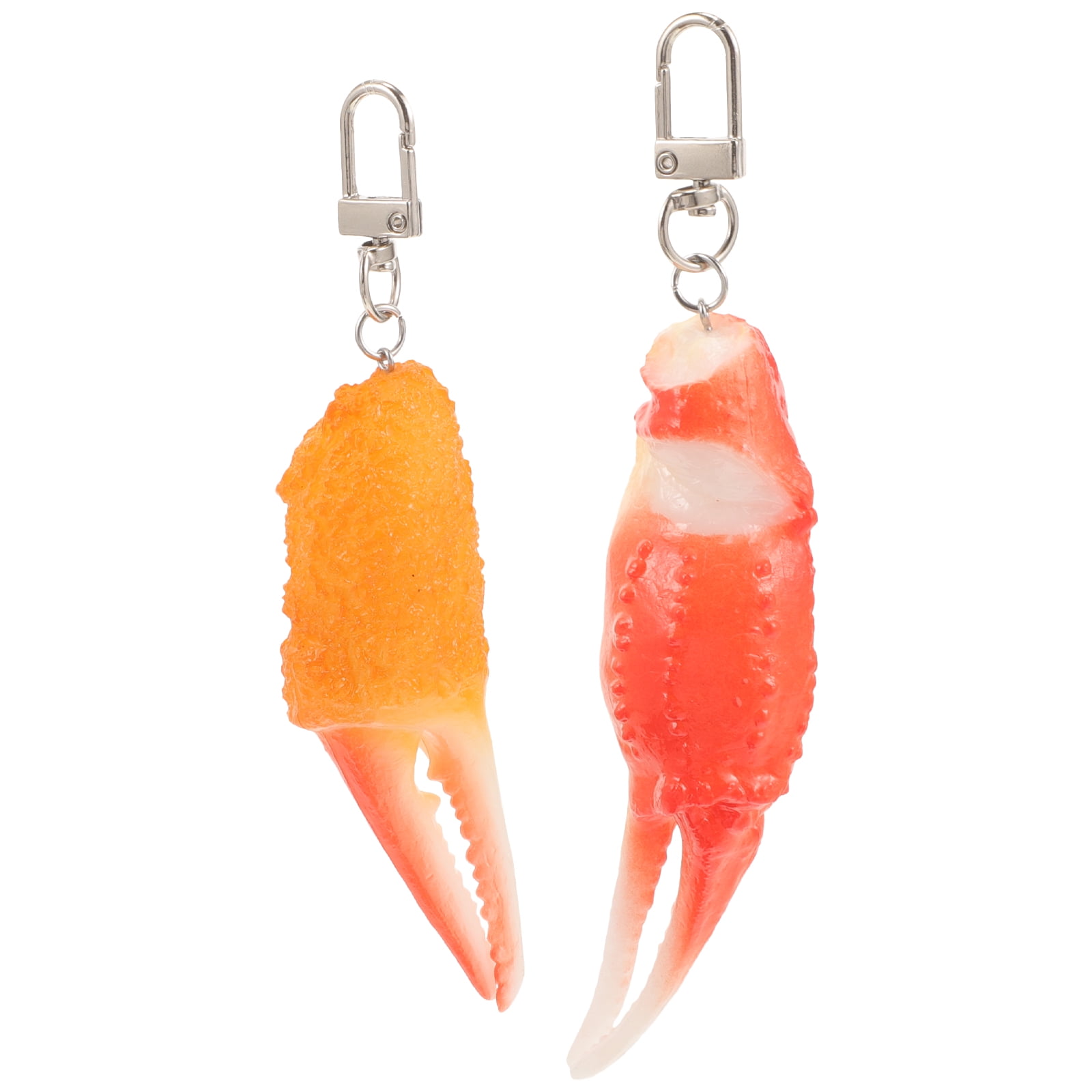 Crab Claw Keychain Ring Funny Pvc Metal Soacebuddy Tongs Hook Man Miss ...