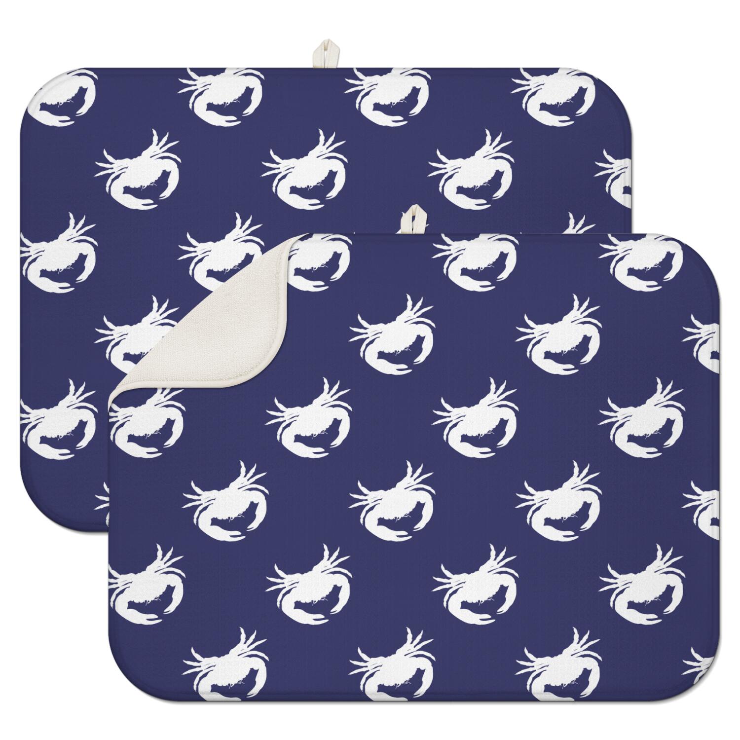 Crab Creatures Coffee Mat Crab Beach Ocean Coral Nautical Tropical ...