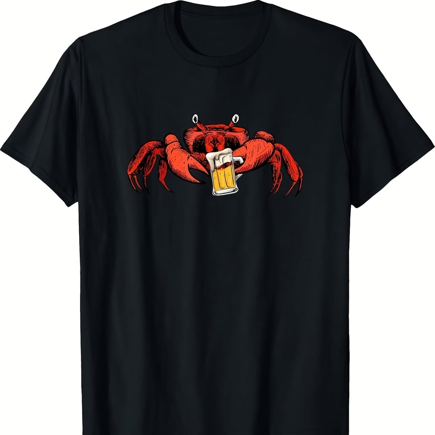 Crab Drinking Beer Funny Crab For Beer Lover T-S1Hirt - Walmart.com